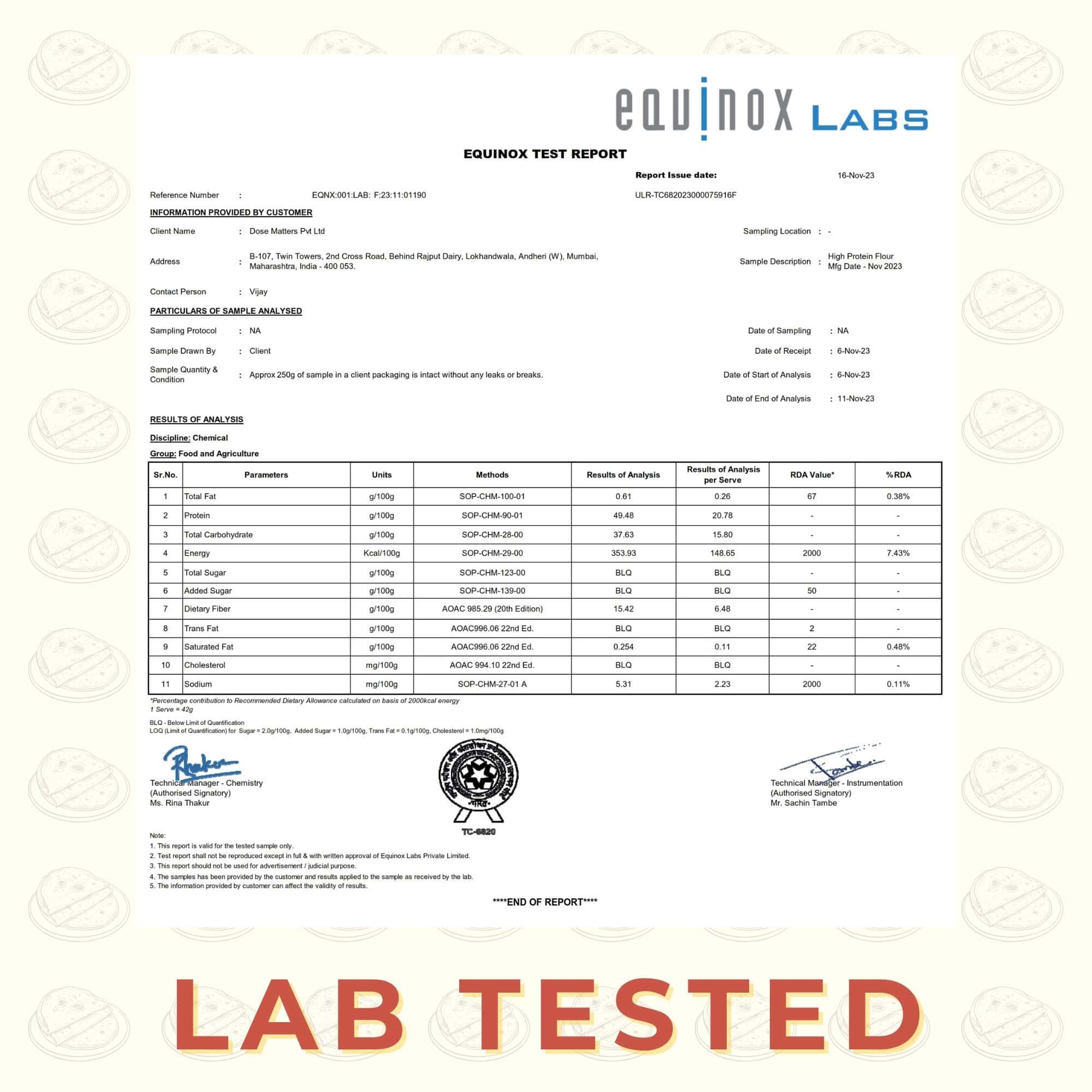 High Protein Flour – The Lean Co.®